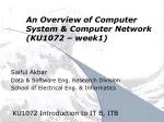 PPT - An Overview of the Computer System PowerPoint Presentation, free ...