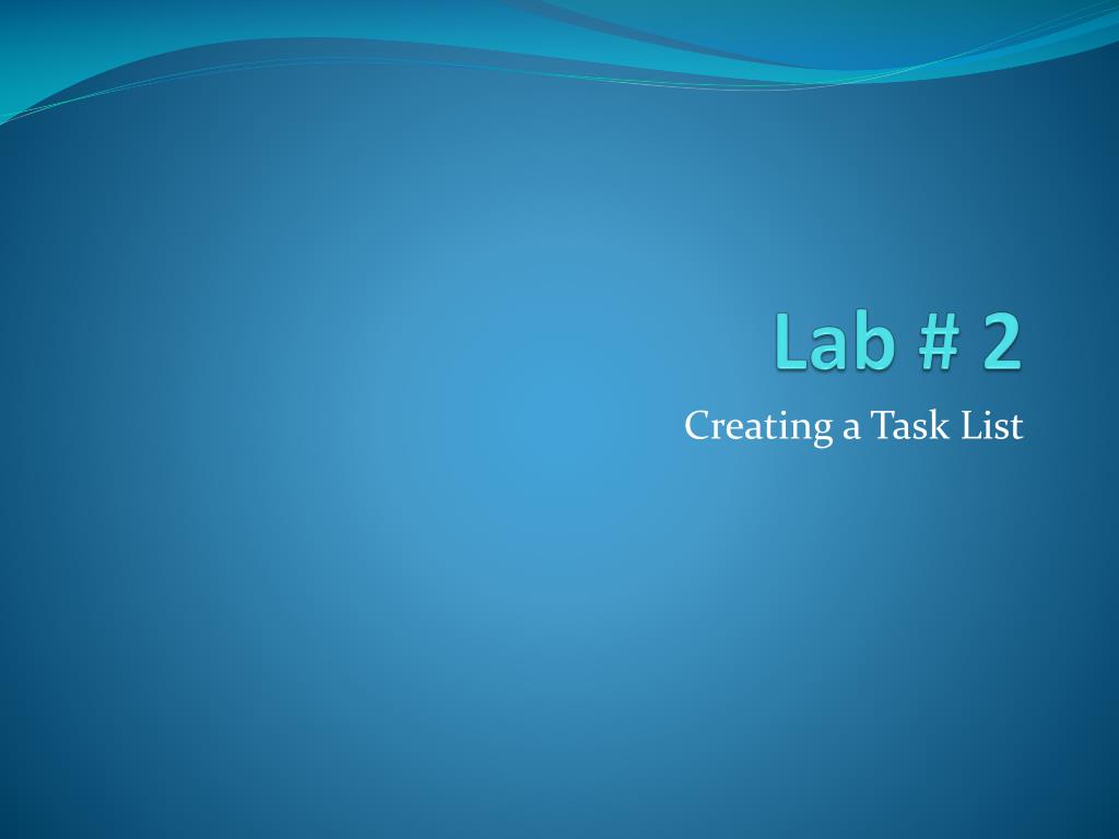 PPT - Lab # 2 PowerPoint Presentation, free download - ID:6860143