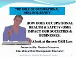 PPT - ROLE AND RESPONSIBILITIES OF OCCUPATIONAL HEALTH NURSE (OHN ...
