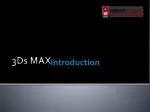 PPT - 3Ds MAX PowerPoint Presentation, free download - ID:2222948