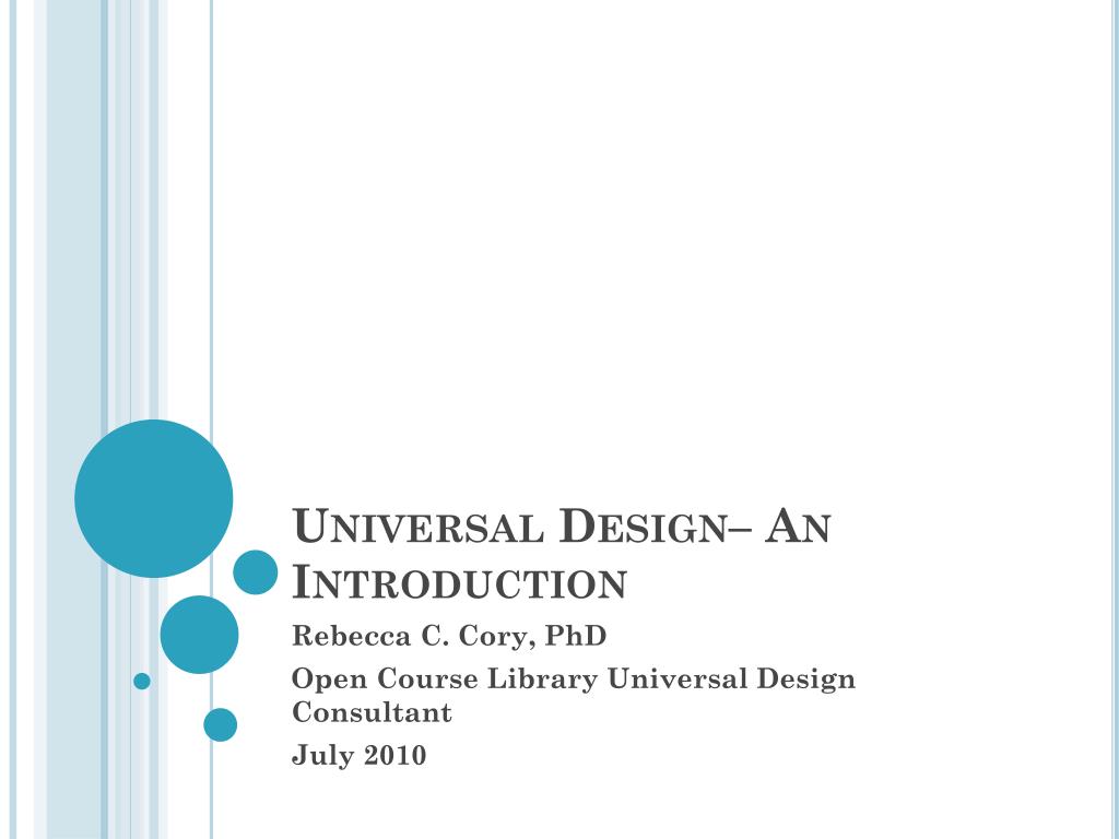 PPT - Universal Design in Learning: A Comprehensive Introduction ...