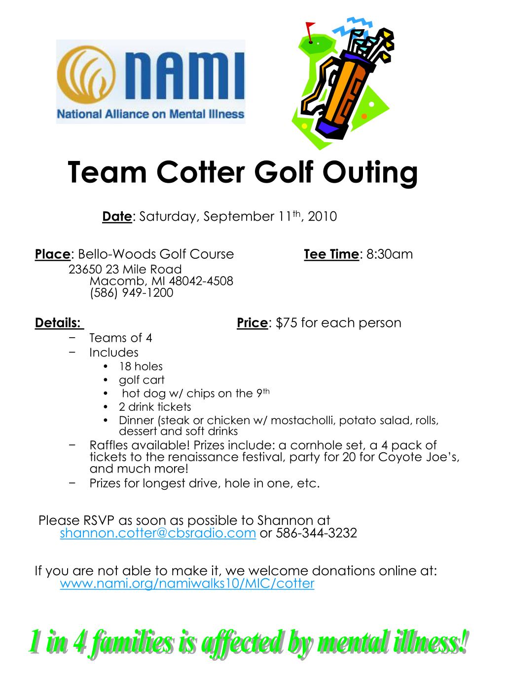 PPT - Team Cotter Golf Outing PowerPoint Presentation, free download ...