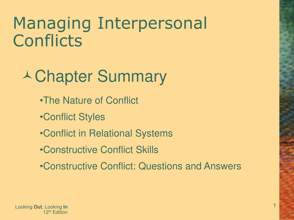 PPT - Managing Interpersonal Conflicts PowerPoint Presentation, free download - ID:6865827