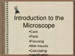 PPT - Introduction to the Light Microscope PowerPoint Presentation ...