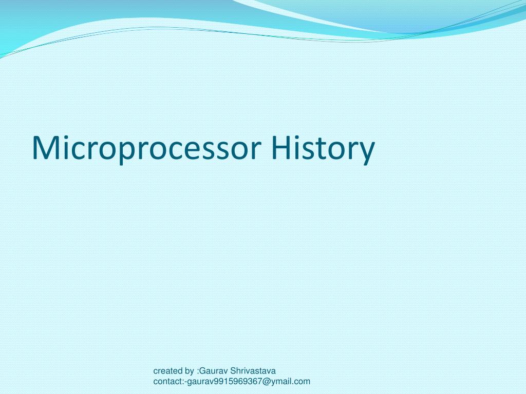 PPT - Microprocessor History PowerPoint Presentation, free download ...