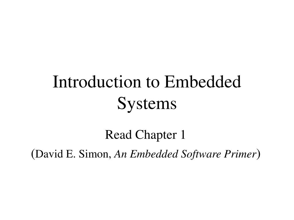 PPT - Introduction to Embedded Systems PowerPoint Presentation, free ...