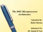 PPT - 8085 microprocessor PowerPoint Presentation, free download - ID ...