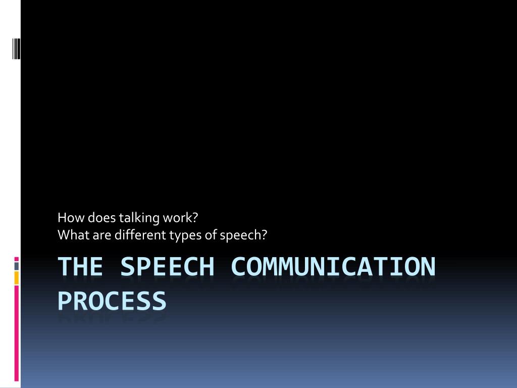 PPT - The Speech Communication Process PowerPoint Presentation, free ...