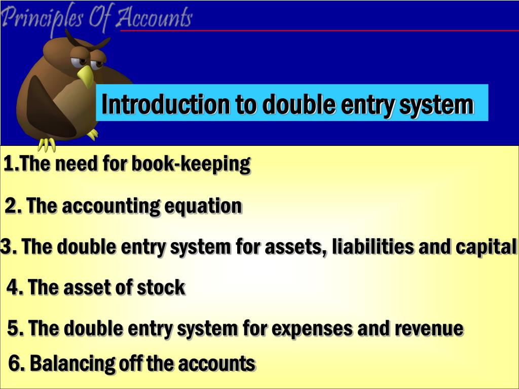PPT - Introduction to double entry system PowerPoint Presentation, free ...