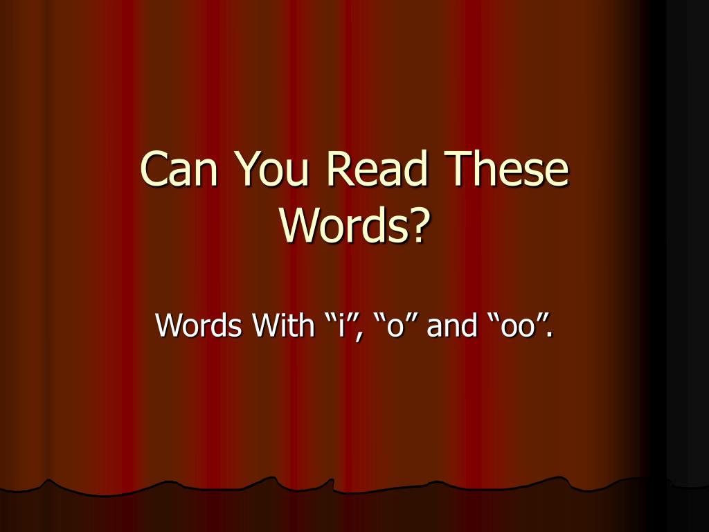 PPT - Explore Words with "i", "o", and "oo": A Fun Reading Challenge ...