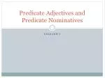 PPT - Predicate Nouns and Adjectives PowerPoint Presentation, free ...