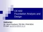 PPT - CE-632 Foundation Analysis and Design PowerPoint Presentation ...