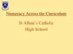 PPT - Numeracy Across the Curriculum PowerPoint Presentation, free ...