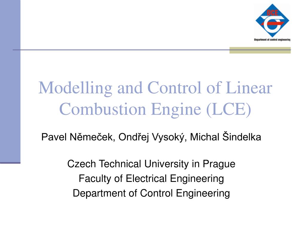 PPT - Modelling and Control of Linear Combustion Engine (LCE ...