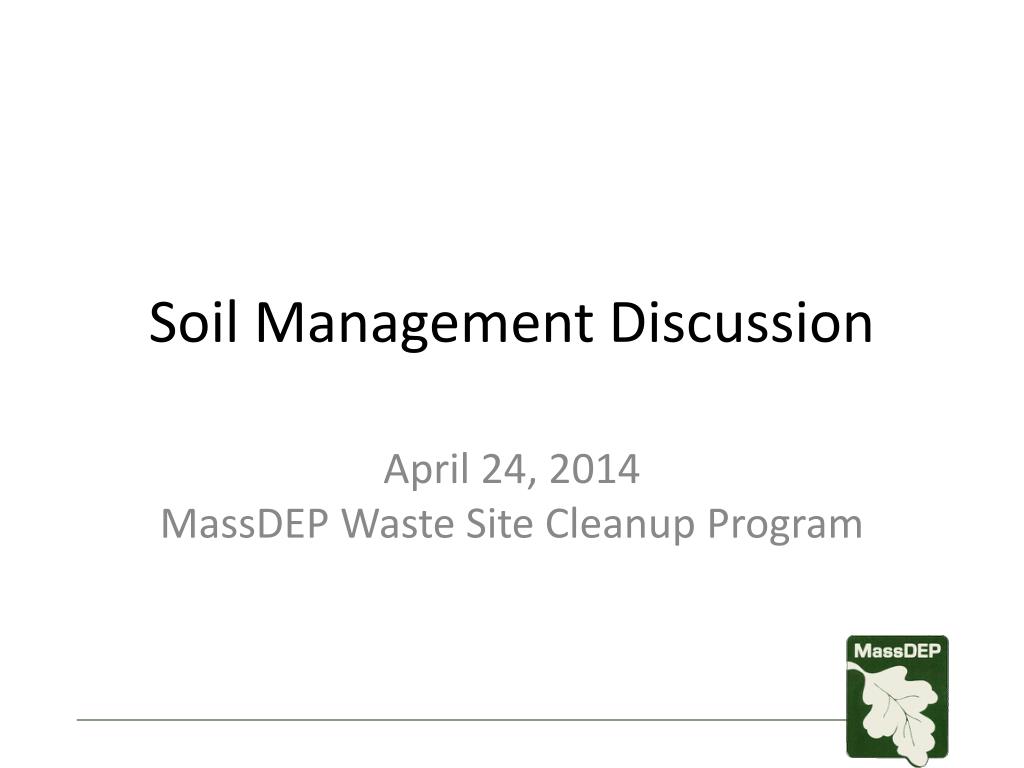 PPT - Soil Management Discussion PowerPoint Presentation, free download ...