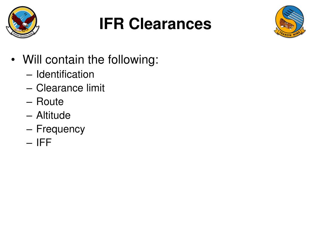 PPT - IFR Clearances: Essential Information for Safe Flight Planning ...
