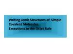PPT - Lewis Structures of Simple Molecules PowerPoint Presentation ...