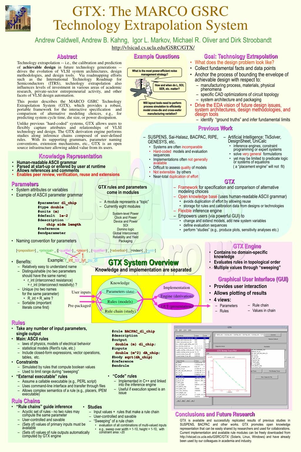 PPT - GTX: The MARCO GSRC Technology Extrapolation System PowerPoint ...
