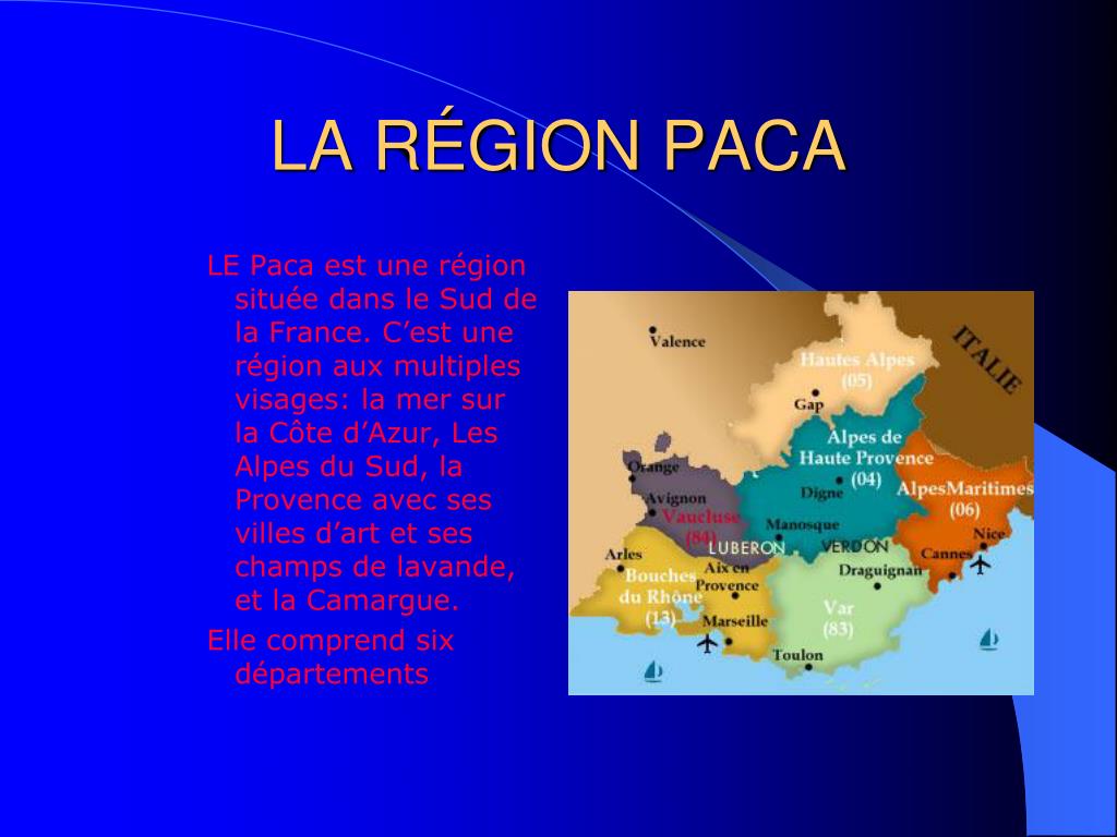 PPT - LA RÉGION PACA PowerPoint Presentation, free download - ID:6875351