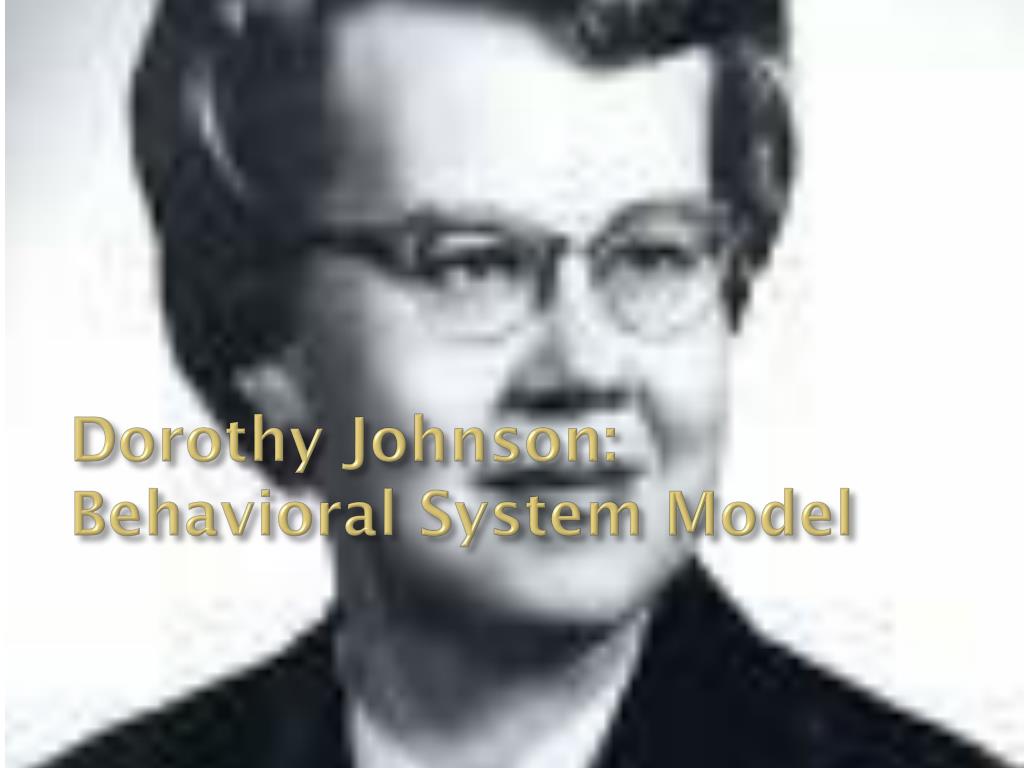 PPT - Dorothy Johnson: Behavioral System Model PowerPoint Presentation ...