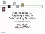 PPT - Map Reading Determining Direction PowerPoint Presentation, free ...