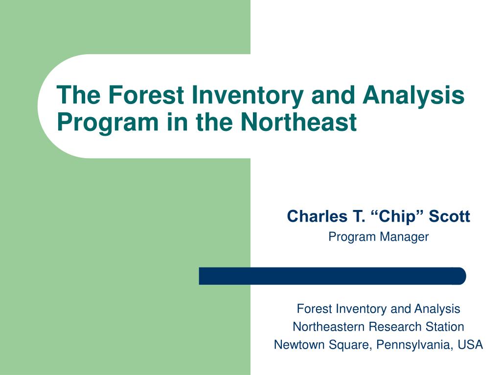 PPT - The Forest Inventory and Analysis Program in the Northeast ...