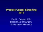 PPT - Prostate cancer screening PowerPoint Presentation, free download ...