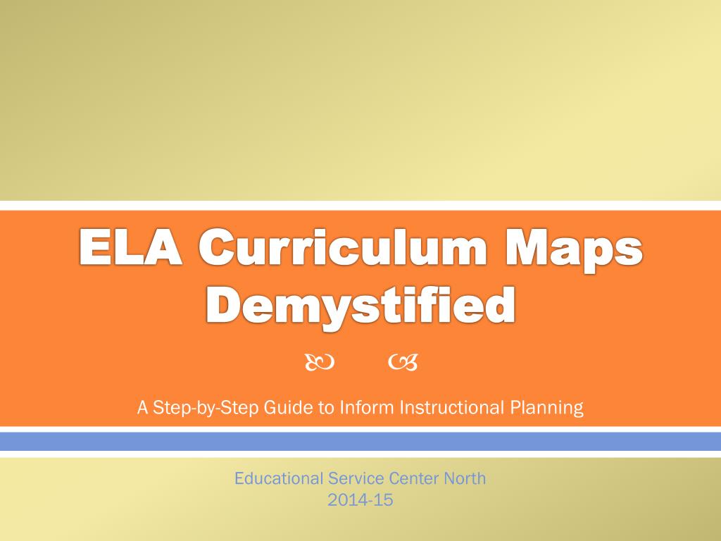 PPT - ELA Curriculum Maps Demystified: A Step-by-Step Guide for ...