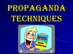 PPT - Propaganda Techniques PowerPoint Presentation, free download - ID ...