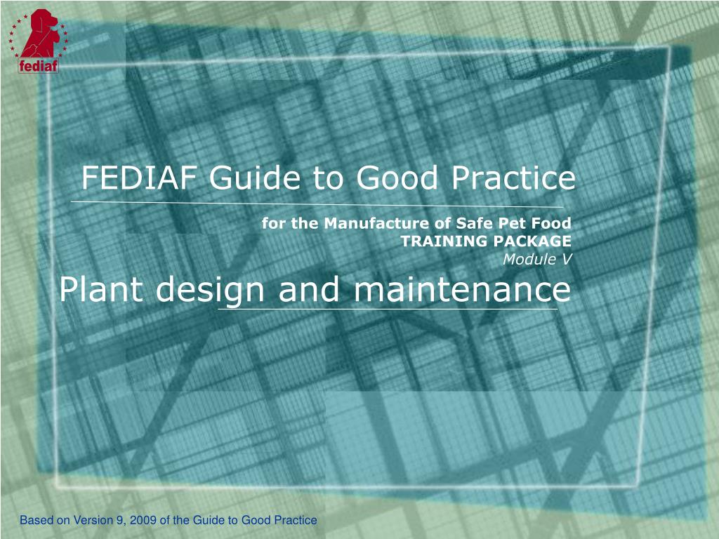 PPT - FEDIAF Guide to Good Practice PowerPoint Presentation, free ...