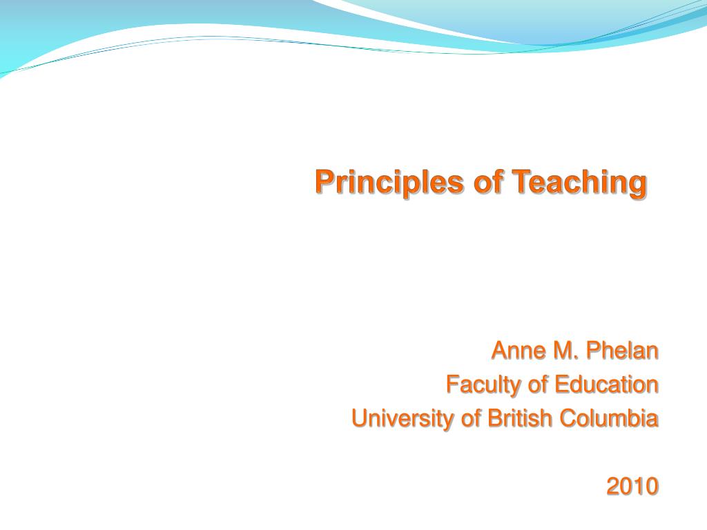 PPT - Principles of Teaching PowerPoint Presentation, free download ...