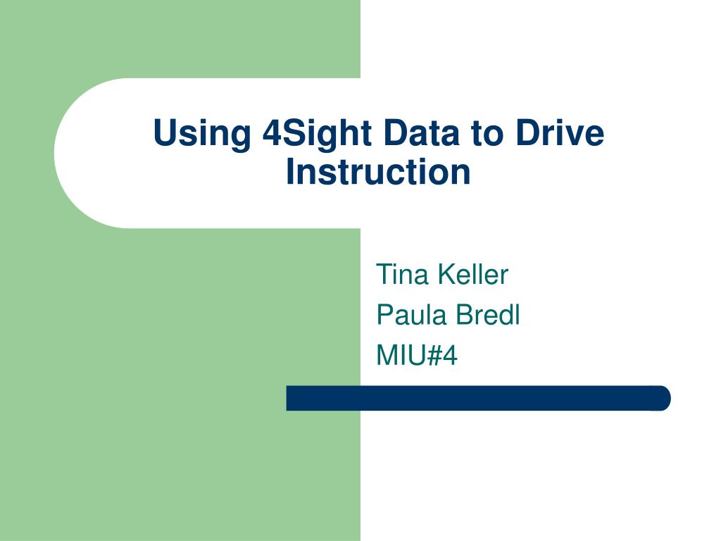 PPT - Using 4Sight Data to Drive Instruction PowerPoint Presentation ...