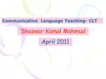PPT - Communicative Language Teaching PowerPoint Presentation, free ...