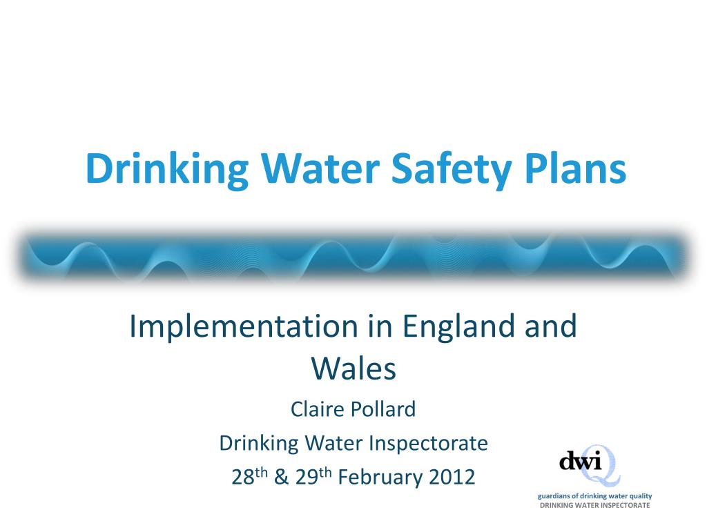 PPT - Drinking Water Safety Plans PowerPoint Presentation, free ...