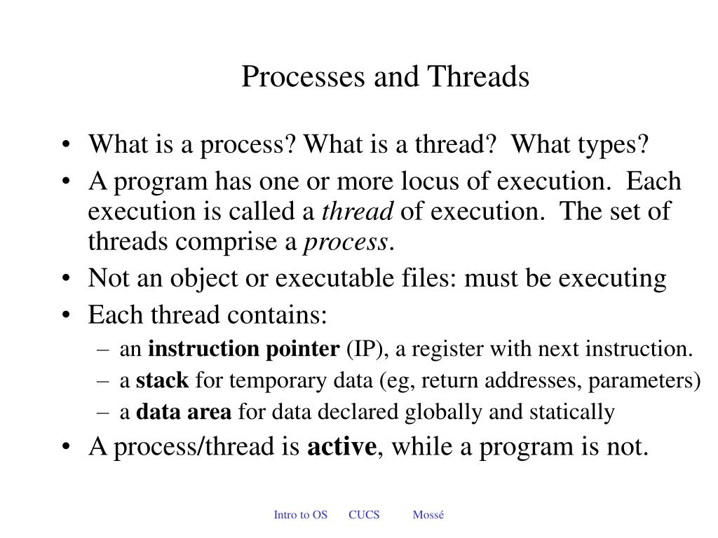 PPT - Processes and Threads PowerPoint Presentation, free download - ID ...