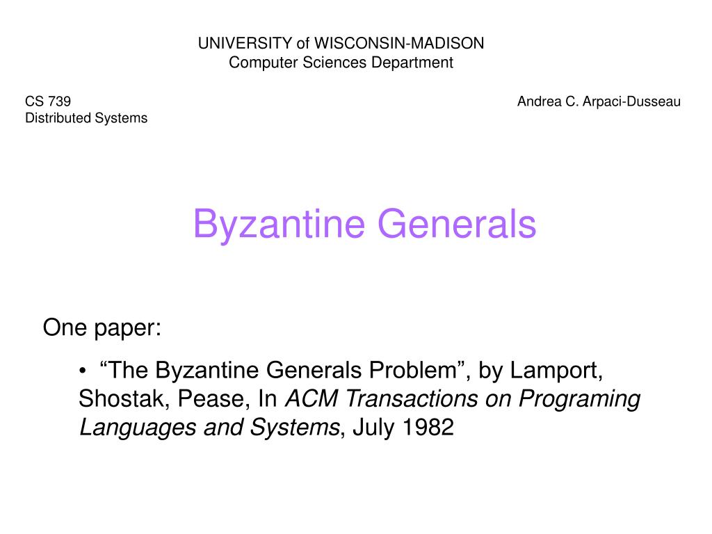 PPT - Byzantine Generals PowerPoint Presentation, free download - ID:6882494