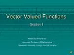 PPT - Vector-Valued Functions and Motion in Space PowerPoint ...