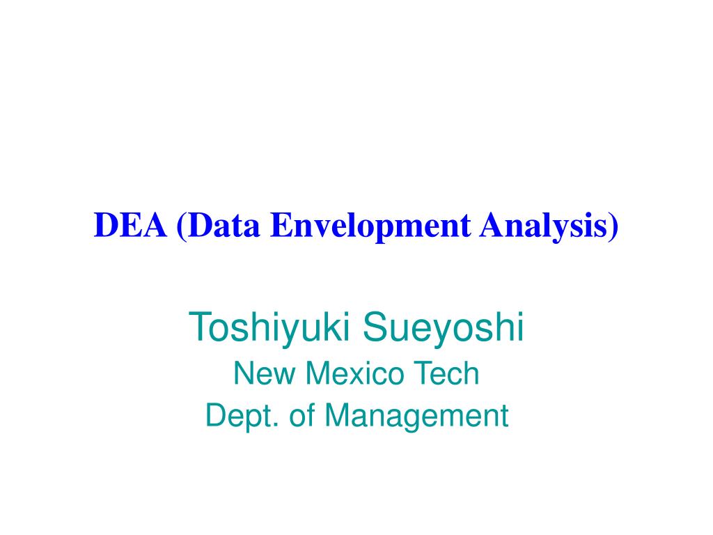 PPT - DEA (Data Envelopment Analysis) PowerPoint Presentation, free download - ID:6884429