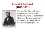PPT - Berthold Endocrine Experiment Remove- replacement-injection ...