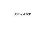 PPT - TCP and UDP PowerPoint Presentation, free download - ID:6313600
