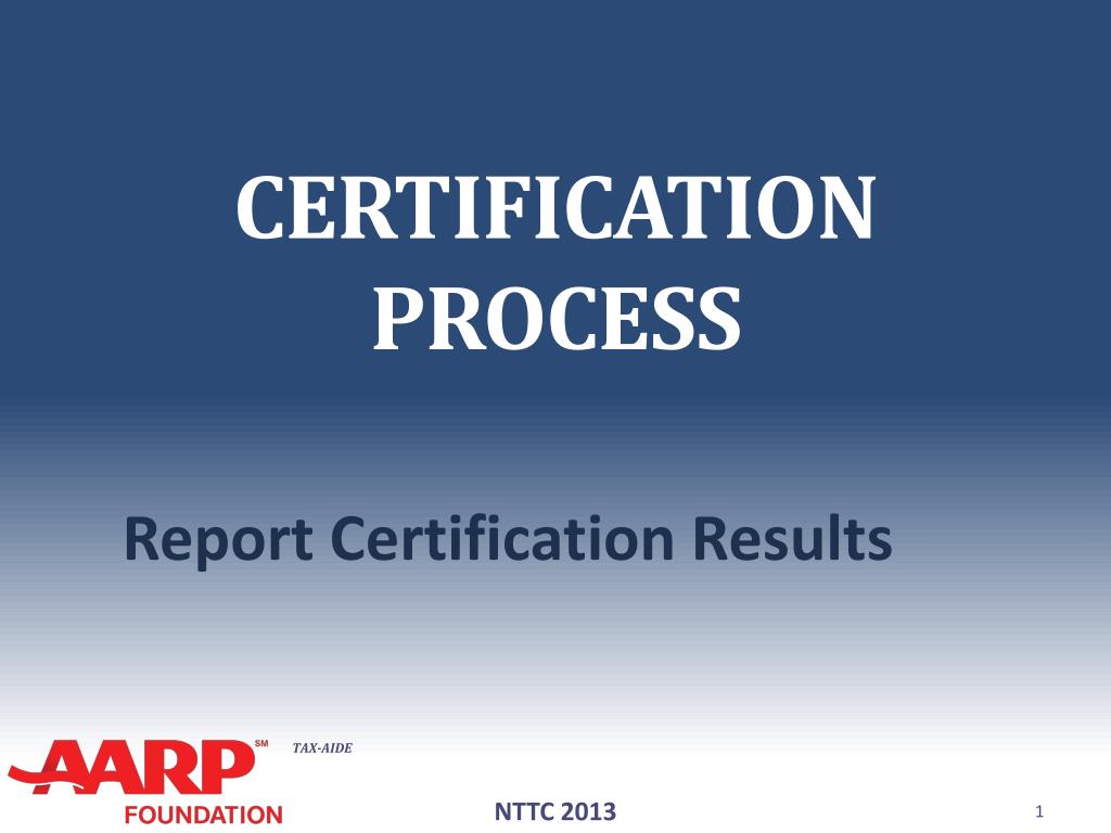 PPT - CERTIFICATION PROCESS PowerPoint Presentation, free download - ID ...