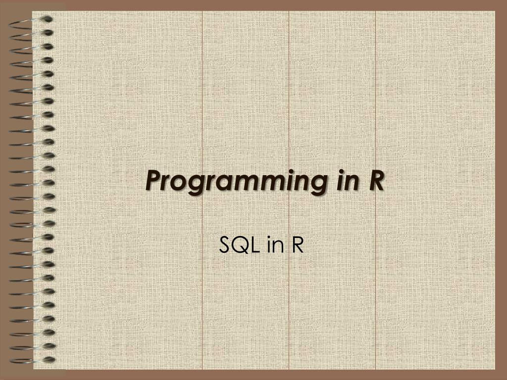PPT - Programming in R PowerPoint Presentation, free download - ID:6886429