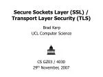 PPT - Transport Layer Security (TLS) PowerPoint Presentation, free ...