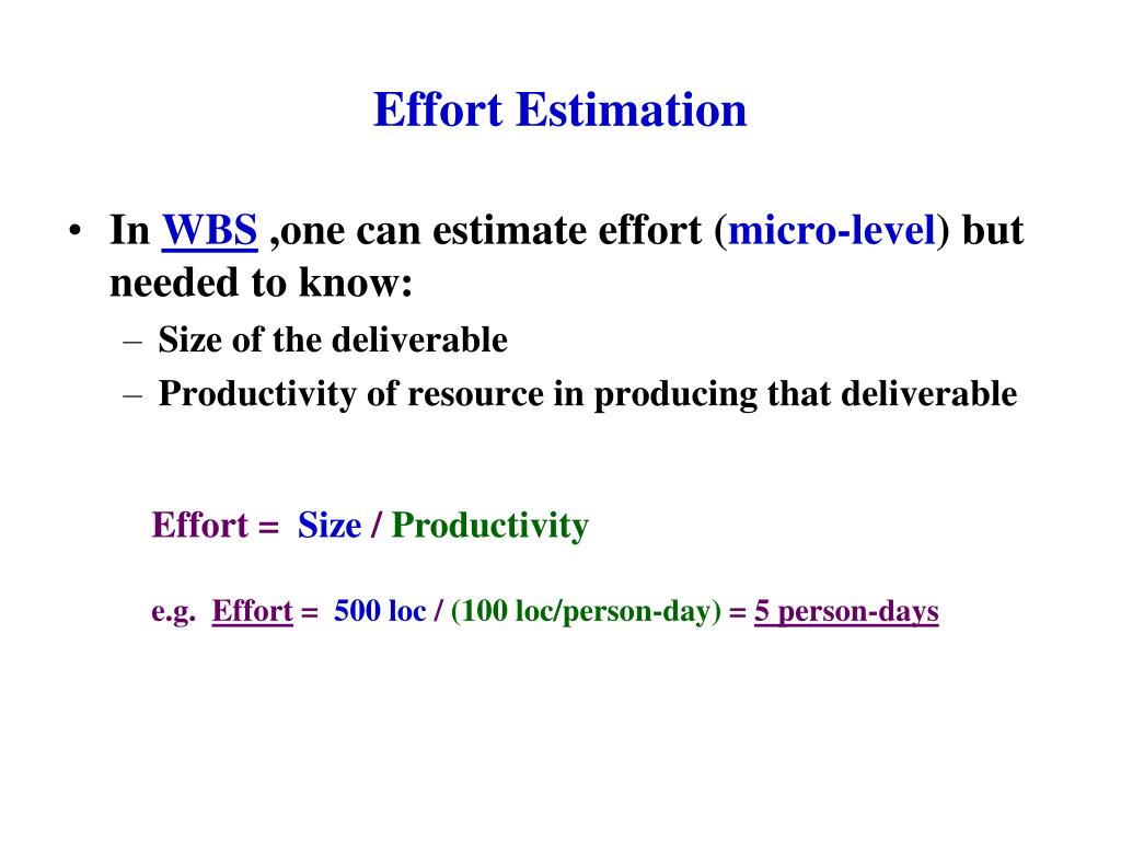 PPT - Effort Estimation PowerPoint Presentation, free download - ID:6886478