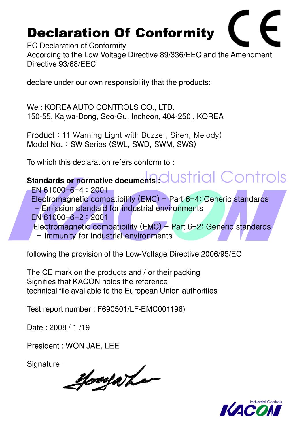 PPT - Declaration Of Conformity EC Declaration of Conformity PowerPoint ...