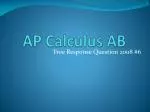 PPT - AP Calculus AB PowerPoint Presentation, free download - ID:6595690