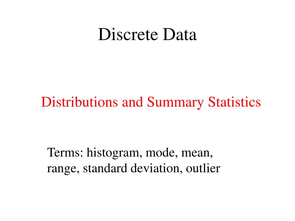 PPT - Discrete Data PowerPoint Presentation, free download - ID:6887686