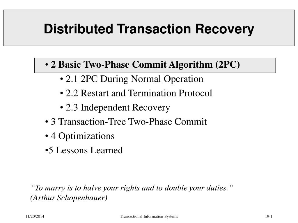 PPT - Distributed Transaction Recovery PowerPoint Presentation, free ...