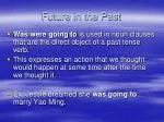PPT - FUTURE IN THE PAST PowerPoint Presentation, free download - ID ...