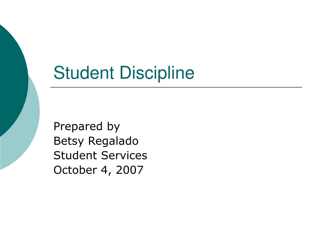PPT - Student Discipline PowerPoint Presentation, free download - ID ...